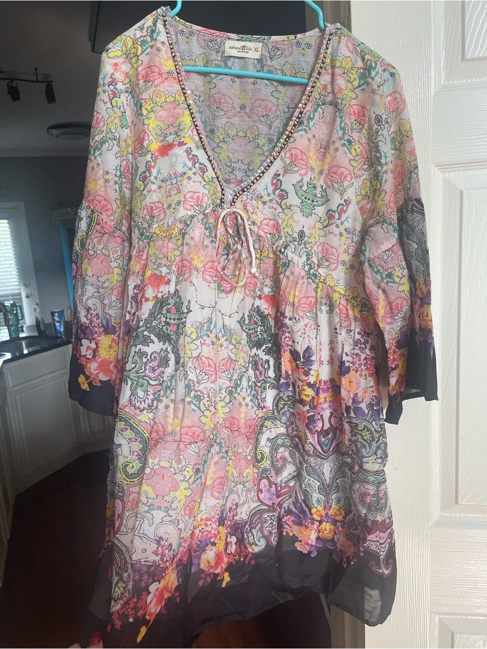 NATURAL LIFE | Dresses | Natural Life Multicolor Floral Paisley Tunic ...